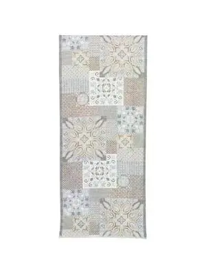DELL'OGLIO Salina Fringed Scarf - Grey