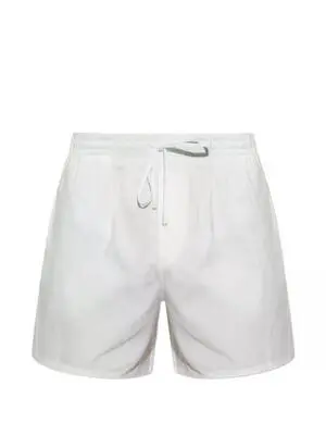 Balmain Logo-embroidered Swim Shorts - White