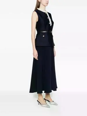 SELF-PORTRAIT Ruffle-trim Belted Dress
