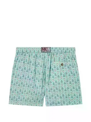 MC2 SAINT BARTH Printed Swim Shorts - Blue