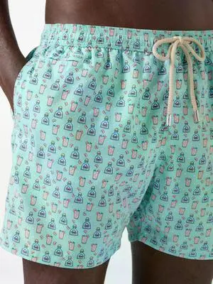 MC2 SAINT BARTH Printed Swim Shorts - Blue