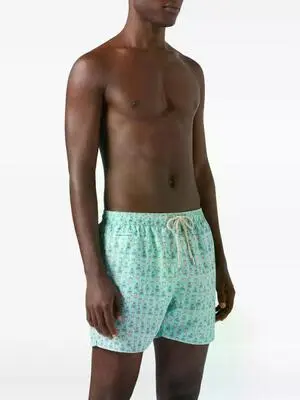 MC2 SAINT BARTH Printed Swim Shorts - Blue