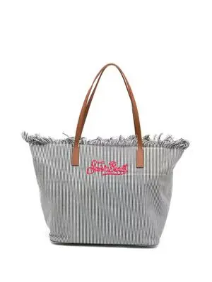 MC2 SAINT BARTH City Stripe-pattern Tote Bag - Black