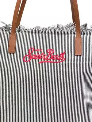 MC2 SAINT BARTH City Stripe-pattern Tote Bag - Black
