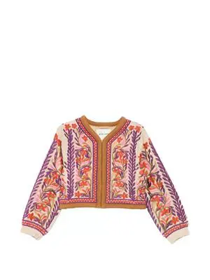 Antik Batik Suna Embroidered Jacket - Neutrals