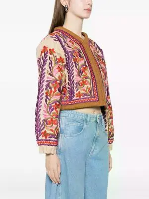 Antik Batik Suna Embroidered Jacket - Neutrals