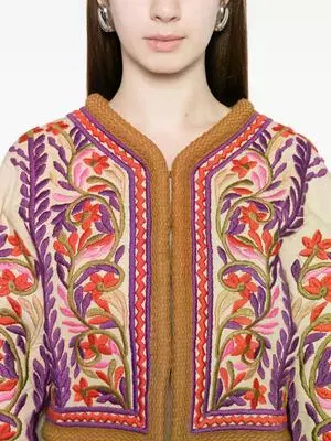 Antik Batik Suna Embroidered Jacket - Neutrals