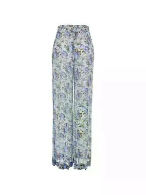 SEMICOUTURE Floral-print Palazzo Pants
