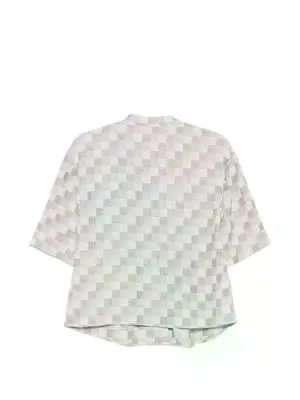 Emporio Armani Checked Short-sleeve Top