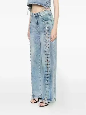 VICOLO Lace-up Jeans