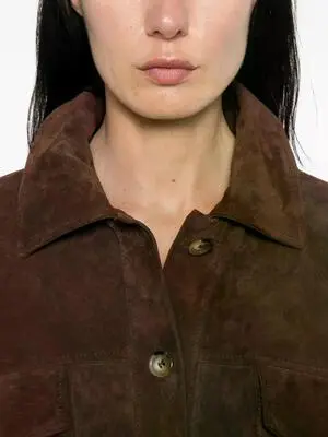 VICOLO Pocket Button Jacket - Brown