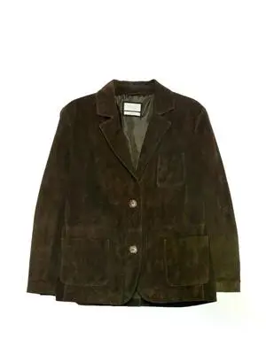 VICOLO Patch-pocket Single-breasted Jacket - Green