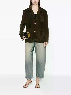 VICOLO Patch-pocket Single-breasted Jacket - Green