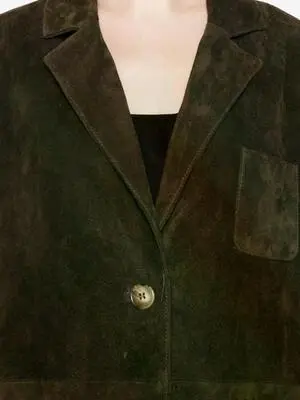 VICOLO Patch-pocket Single-breasted Jacket - Green