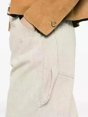 VICOLO Lena Buttoned Frayed Jeans