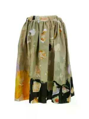 DANIELA GREGIS Floral-print Midi Skirt - Neutrals