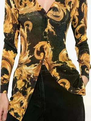 Versace Baroque-print Cardigan