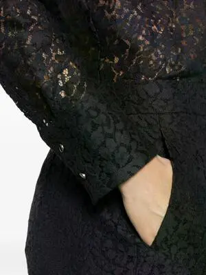 Max Mara Gala Long-sleeve Lace Shirt