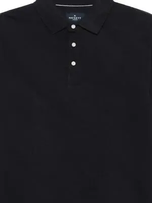 HACKETT Long-sleeve Embroidered Polo Shirt - Blue