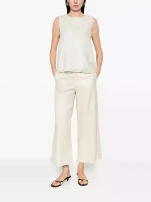 Max Mara Anika Fringed Top - Neutrals