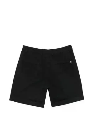 DONDUP Pleated Cuffed Shorts - Black