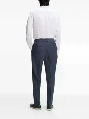 BOSS Elasticated-waistband Trousers - Blue