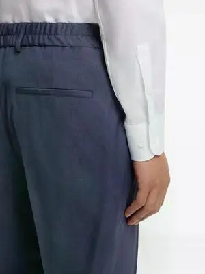 BOSS Elasticated-waistband Trousers - Blue