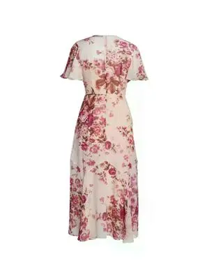 Erdem Floral-pattern Midi Dress - Neutrals