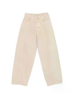 LA PISCINE Asymmetric Wide Leg Denim Jeans