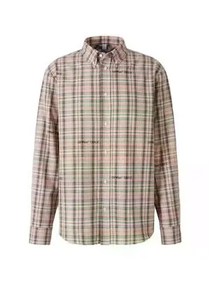 Off-White Check Button Shirt - Pink