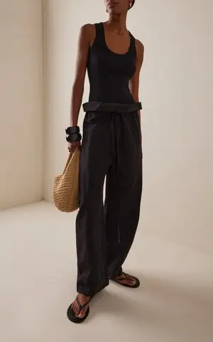 Matteau Ribbed Tank Top - Black