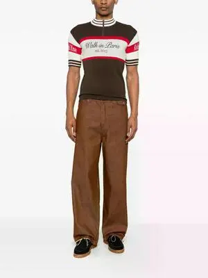 WALK IN PARIS Striped Short Sleeve T-shirt