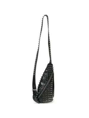John Richmond Studded Shoulder Bag - Black