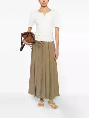 Fabiana Filippi Drawstring-fastening Pleated Midi Skirt