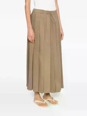 Fabiana Filippi Drawstring-fastening Pleated Midi Skirt