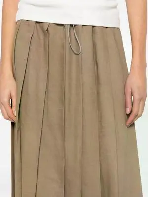Fabiana Filippi Drawstring-fastening Pleated Midi Skirt