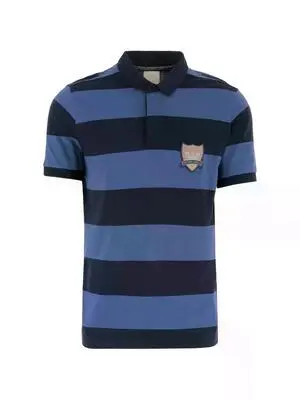 Emporio Armani Striped Logo Polo Shirt