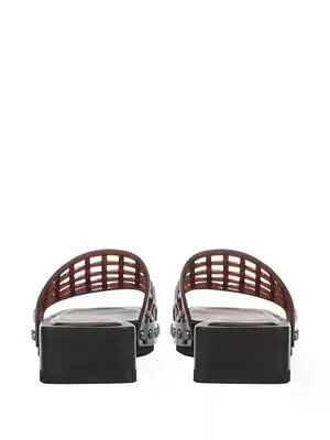 Vince Barbara Mesh Studded Sandals - Brown