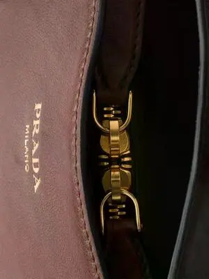 Prada Leather Tote Bag - Brown