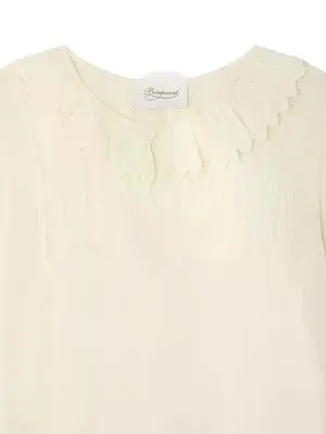 Bonpoint Ruffled Short-sleeve T-shirt
