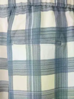 JIL SANDER Check-pattern Shorts - Blue