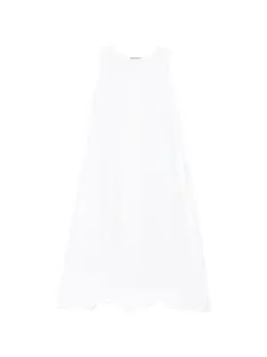 Dusan Sleeveless Flared Dress - White