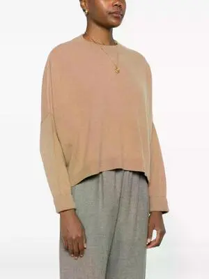 Dusan Crew-neck Long-sleeve Sweater - Neutrals