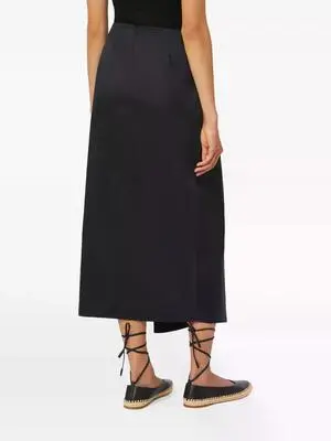 Max Mara Knot-detail Midi Skirt - Blue
