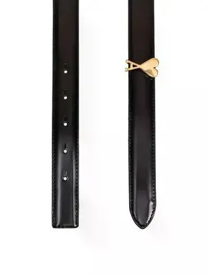 AMI Paris De Coeur Buckle Belt - Black