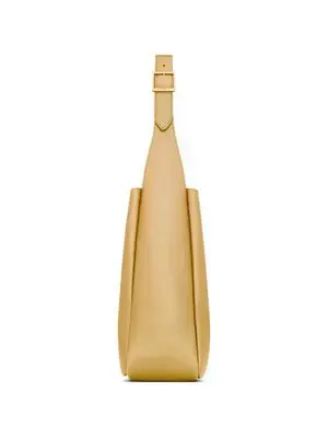Saint Laurent Le 5 À 7 Buckle-monogram Shoulder Bag - Neutrals