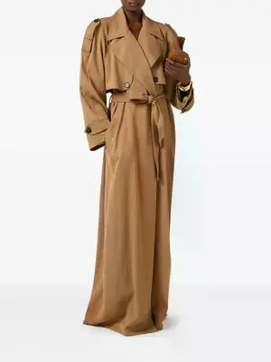 Elisabetta Franchi Flowing Gabardine Trench Coat
