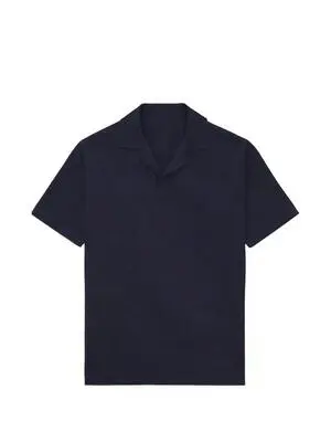 FORTELA Adrien Camp-collar Polo Shirt - Blue