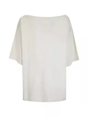 Extreme Cashmere Short-sleeve Collum T-shirt - Neutrals