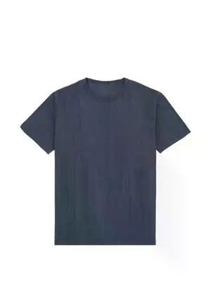 FORTELA Tambourine Ribbed Crew-neck T-shirt - Blue